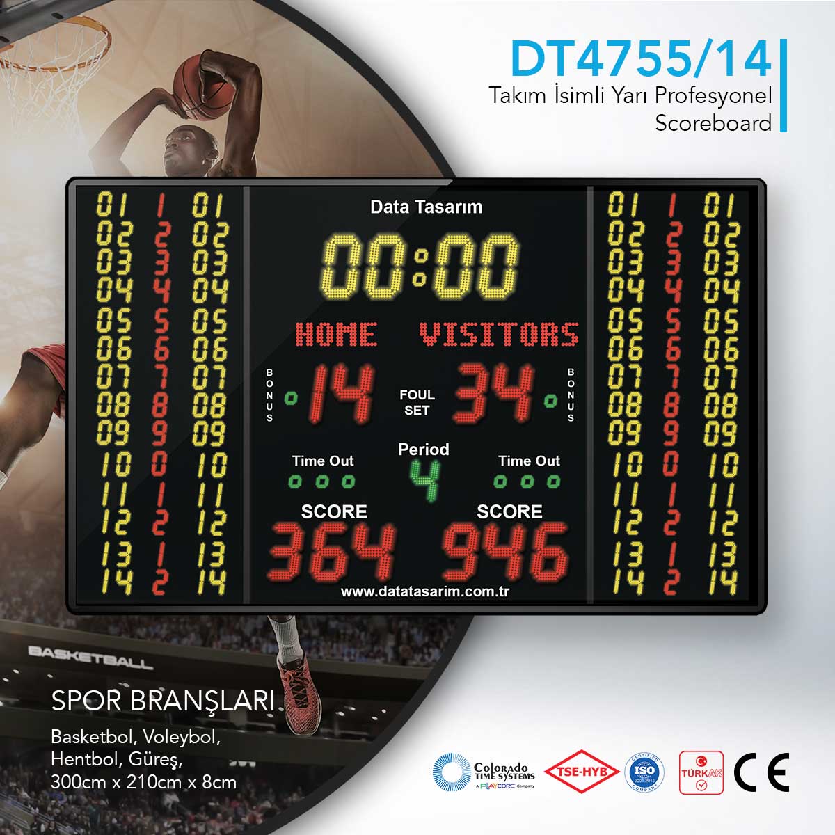 DT4755-14 Hatlı - Data Tasarım